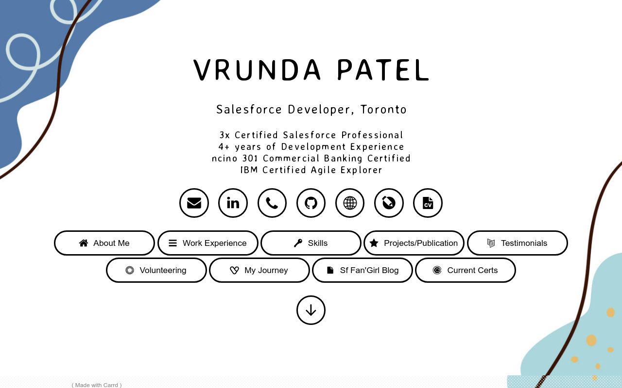 Vrunda Patel Portfolio